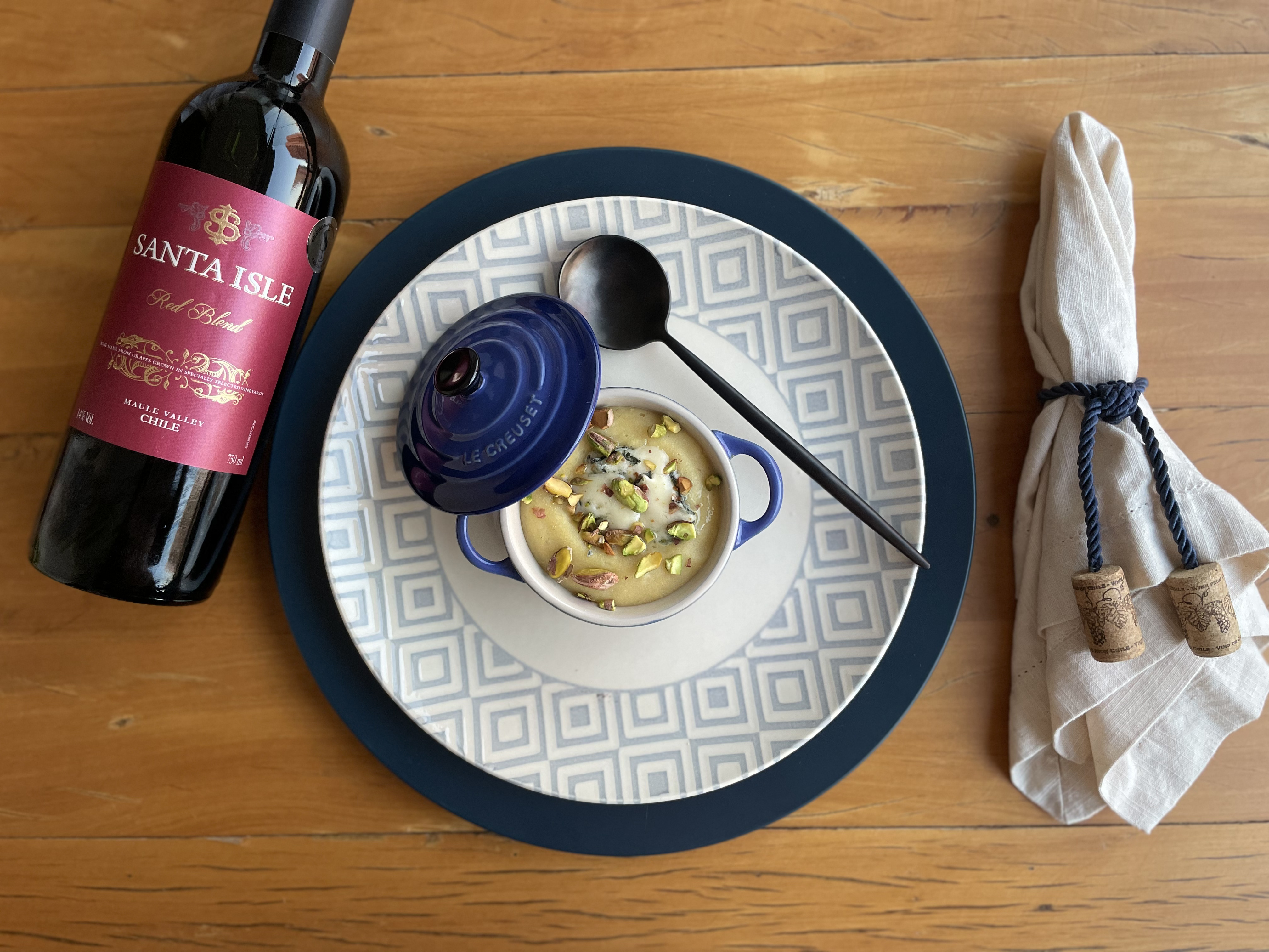 Polenta Rústica com Gorgonzola e Pistache - Blog | Cliente Confiança